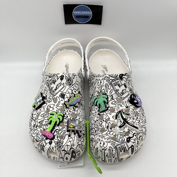 CROCS | Shoes | Crocs Classic Clog Steven Harrington Collage Art White ...